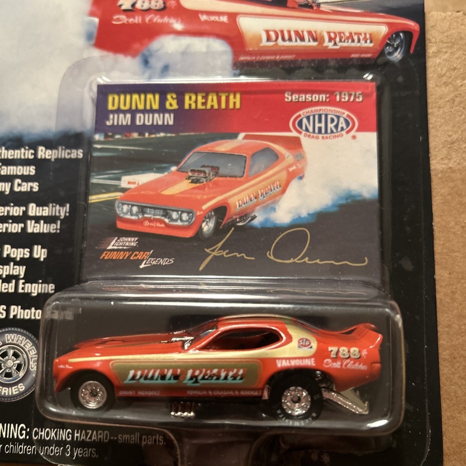 Johnny Lightning White Lightning Funny Car Legends Dunn & Reath Jim ...