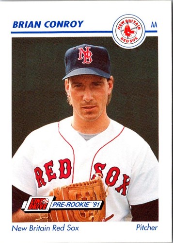 1991 Line Drive AA Brian Conroy #453 New Britain Red Sox Baseball Card ...