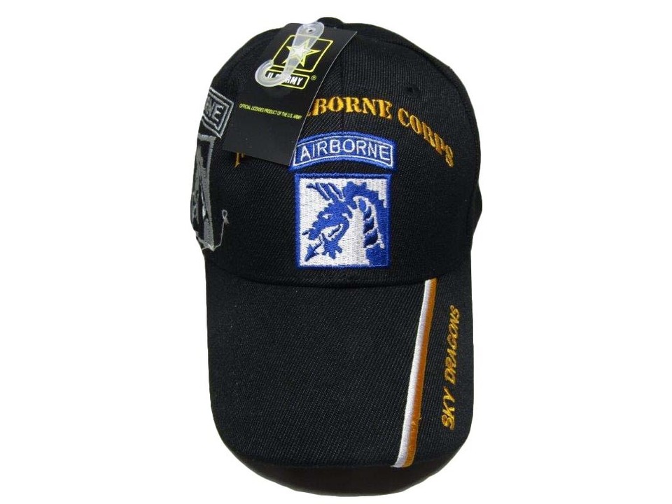 US ARMY XVIII 18TH AIRBORNE CORPS HAT CAP VETERAN SKY DRAGONS FORT ...