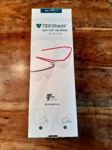 TIDIShield® Grab‘n Go™ Eye Shields with Dispenser 9210A-100 BOX of 50 ...