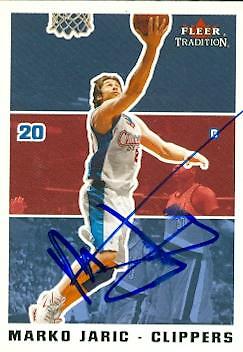 Marko Jaric autographed Basketball Card (Clippers) 2003 Fleer Tradition ...