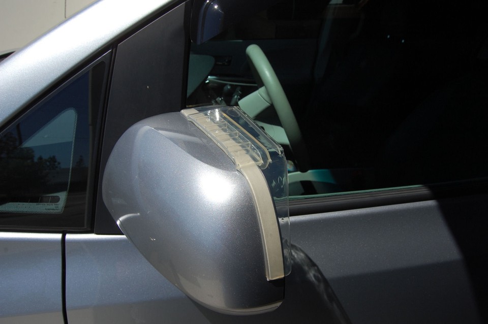 Smoke Rear View Side Mirror Flexible Sun Shade Rain Visor Vortex ...