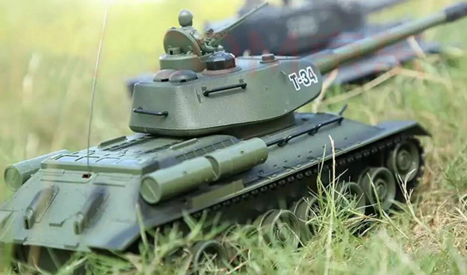 Remote Control 2x Tank Set German Tiger | T34 Battle Military 1:28 RC ...