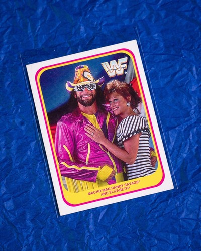 1991 MERLIN - TRADING CARD - WWF - MACHO MAN RANDY SAVAGE & ELIZABETH ...