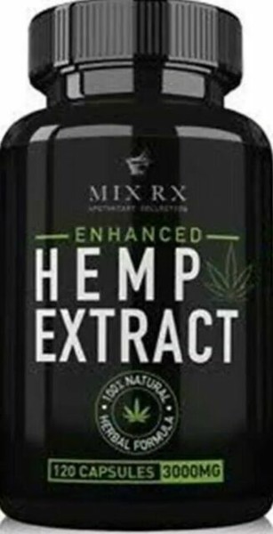 Mix Rx Hemp 3000mg Oil Capsules for Pain Relief - 240 Count (2 Pack ...