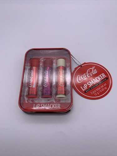 Coca Cola Lip Smacker, 3 Pieces Set, 💯 Authentic | eBay