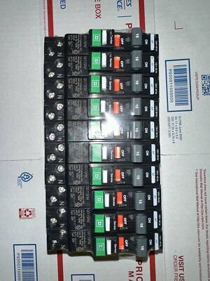QO115PAF NEW QO115PCAFI 10PCS SQUARE D QO 1P 15A AFCI PLUG-ON CIRCUIT ...