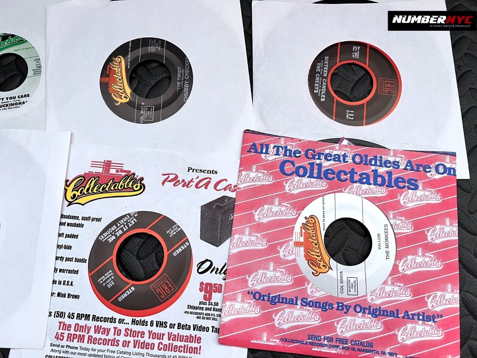 25x Vintage COLLECTABLES Records Collector Series 45's Original Oldies ...