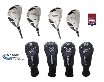 AGXGOLF Mens Magnum XS 3, 4, 5 & 6 Hybrid Iron Set Left or Right Hand ...