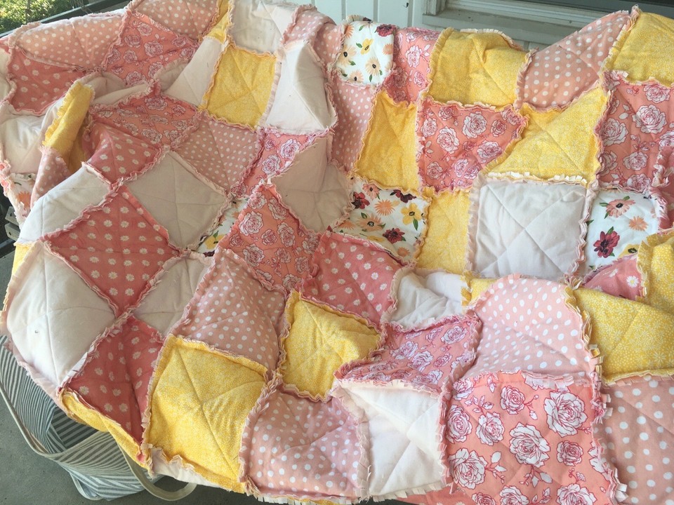 New king Size Rag Quilt, Handmade Custom order Summer Sale | eBay