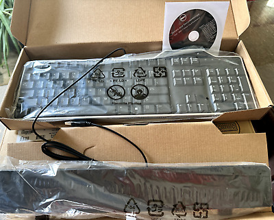 Dell USB Wired KB813 Keyboard Smart Card Reader KB-813 w/palm rest | eBay