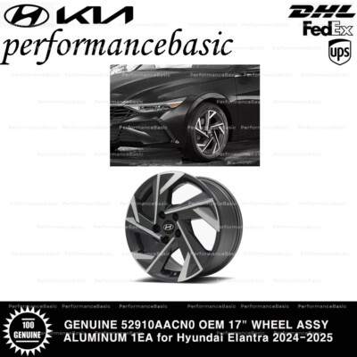 GENUINE 52910AACN0 OEM 17" WHEEL ASSY-ALUMINUM 1EA for Hyundai Elantra ...