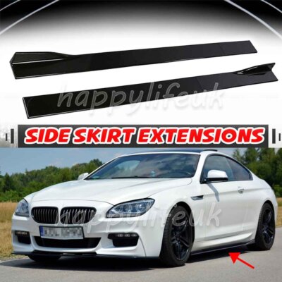 For For 6 Series F12 F13 F06 Side Skirts Extension Rocker Panel ...