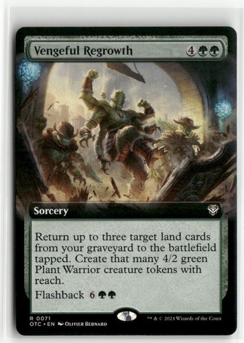 Vengeful Regrowth Extended Art Commander Outlaws of Thunder Junction ...