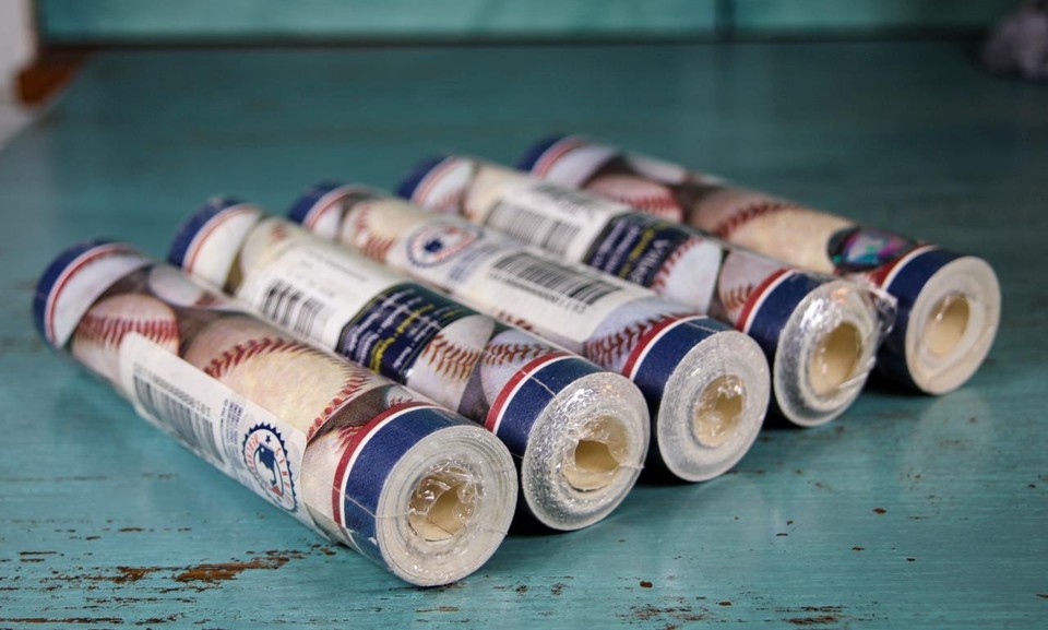 Lot/5 Rolls Vintage Major League Baseball MLB Wallpaper Border 75 Total ...