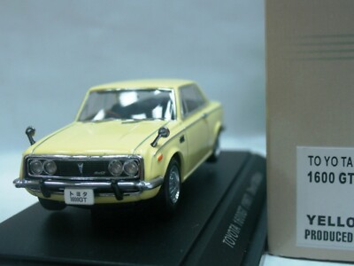 WOW EXTREMELY RARE Toyota Corona RT55 1600GT RHD 1967 Yellow 1:43 Ebbro ...