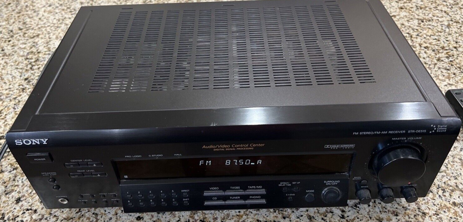 Sony+Str-de515+Receiver+Stereo+Control+Center+Surround+Sound for sale ...