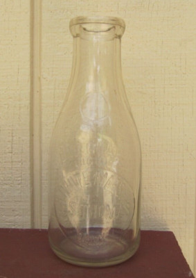 White Marsh Dairy S.S. Thomas milk bottle quart | eBay