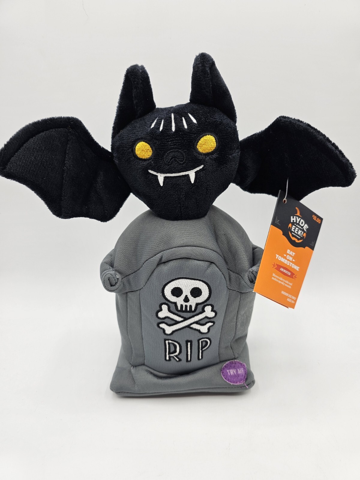 Hyde And Eek Bat On Tombstone Animated Halloween Decoration | eBay