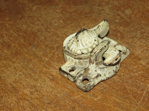 Antique Victorian Eagle Wing Cast Iron Window Sash Lock & Keeper, 1886 ...