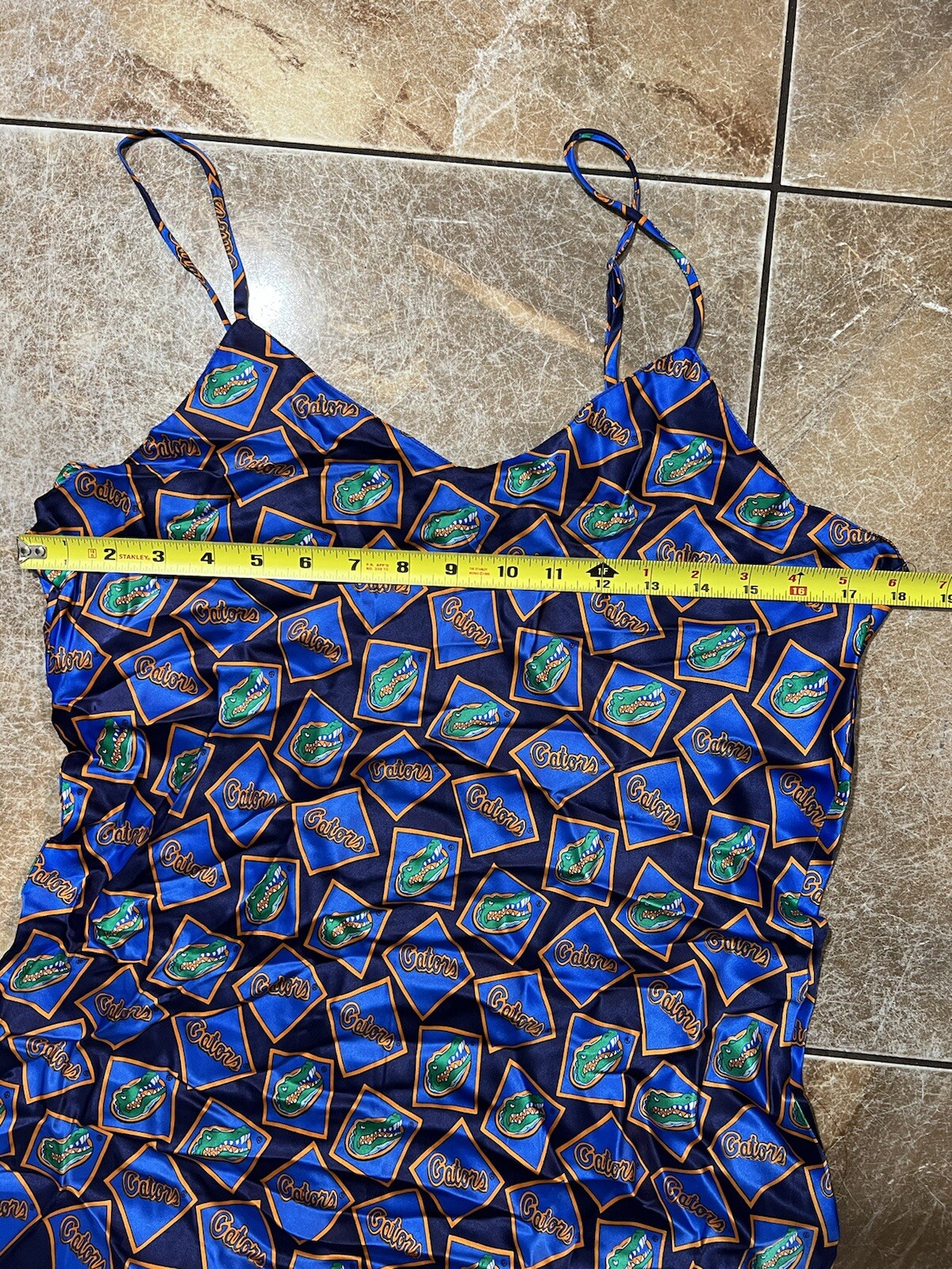 Vintage 1997 Florida Gators NCAA Lingerie 100% Silk Slit Nightie ...