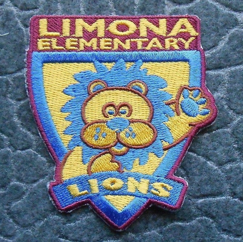 Limona Elementary Lions Patch - 2 3/4" x 3 1/8" - Brandon Florida | eBay