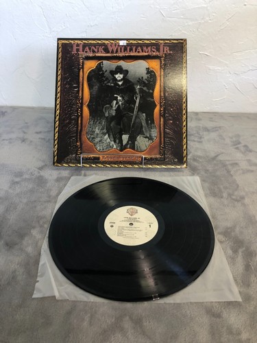 LONE WOLF by Hank Williams Jr. LP 1990 Specialty Pressing Warner Bros ...