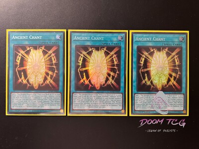 Yugioh Ancient Chant MZMI-EN069, LED7-EN004 1st Ed CR “(x3) Ra Deck ...