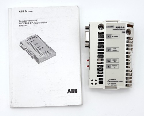 ABB RPBA-01 /Rev J ProfiBus DP Adapter Module RPBA01 ACS800 DCS800 ...