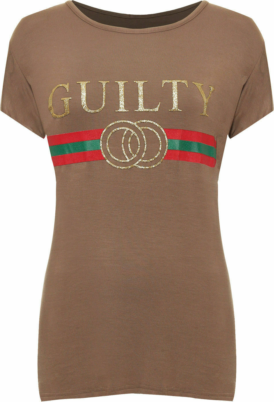 Women s Celebrity Guilty Casual Top Ladies Slogan Striped T Shirt Plus women-s-celebrity-guilty-casual-top-ladies-slogan-striped-t-shirt-plus