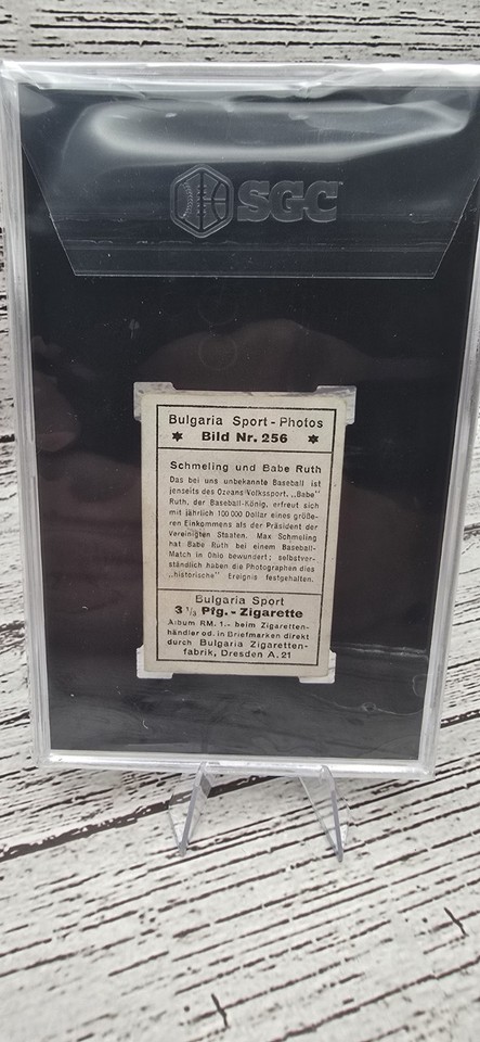 RARE 1932 Bulgaria Sport Babe Ruth Card #256 SGC 4 | eBay