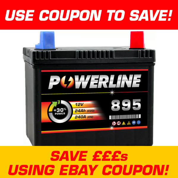 PowerLine 895 12V 24Ah Lawn Mower Battery for sale online | eBay UK