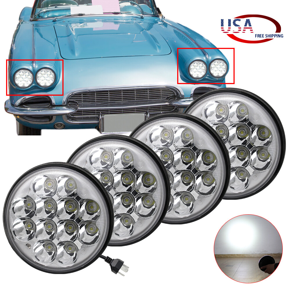 4PCS 5.75" 5-3/4" H5001 H5006 LED Projector Headlights For Chevy ...