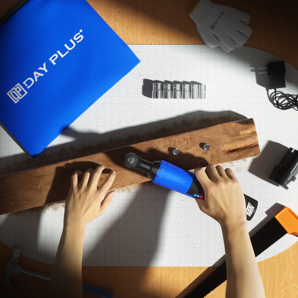 Cordless Impact Ratchet Wrench Driver Electric Rattle Nut Gun Sockets ...