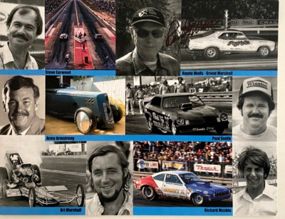 NHRA.AHRA RARE HOT ROD REUNION HONOREES SIGNED RANDY WALLS 2019 ...