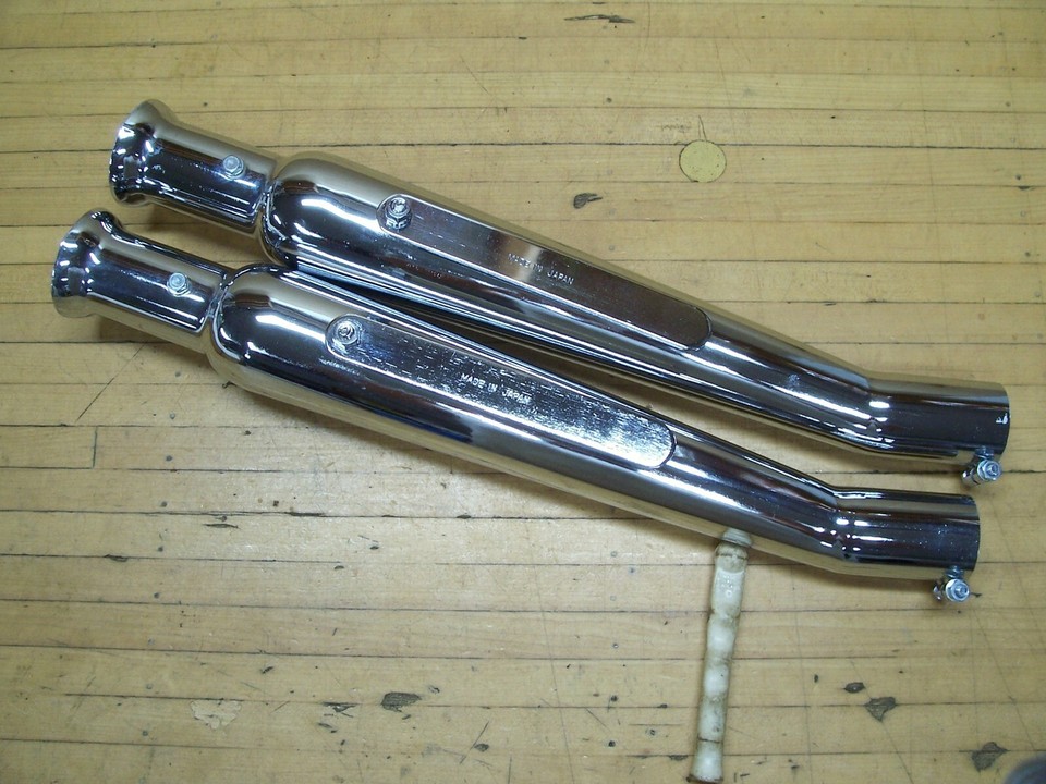 NOS AK Cocktail Shaker Mufflers Panhead Knucklehead Bobber Chopper 1-3/ ...