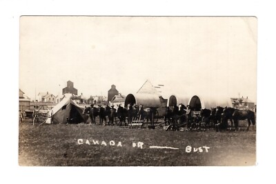 Canada / USA - "Canada or Bust" - Western Settlers - RPPC Photo ...