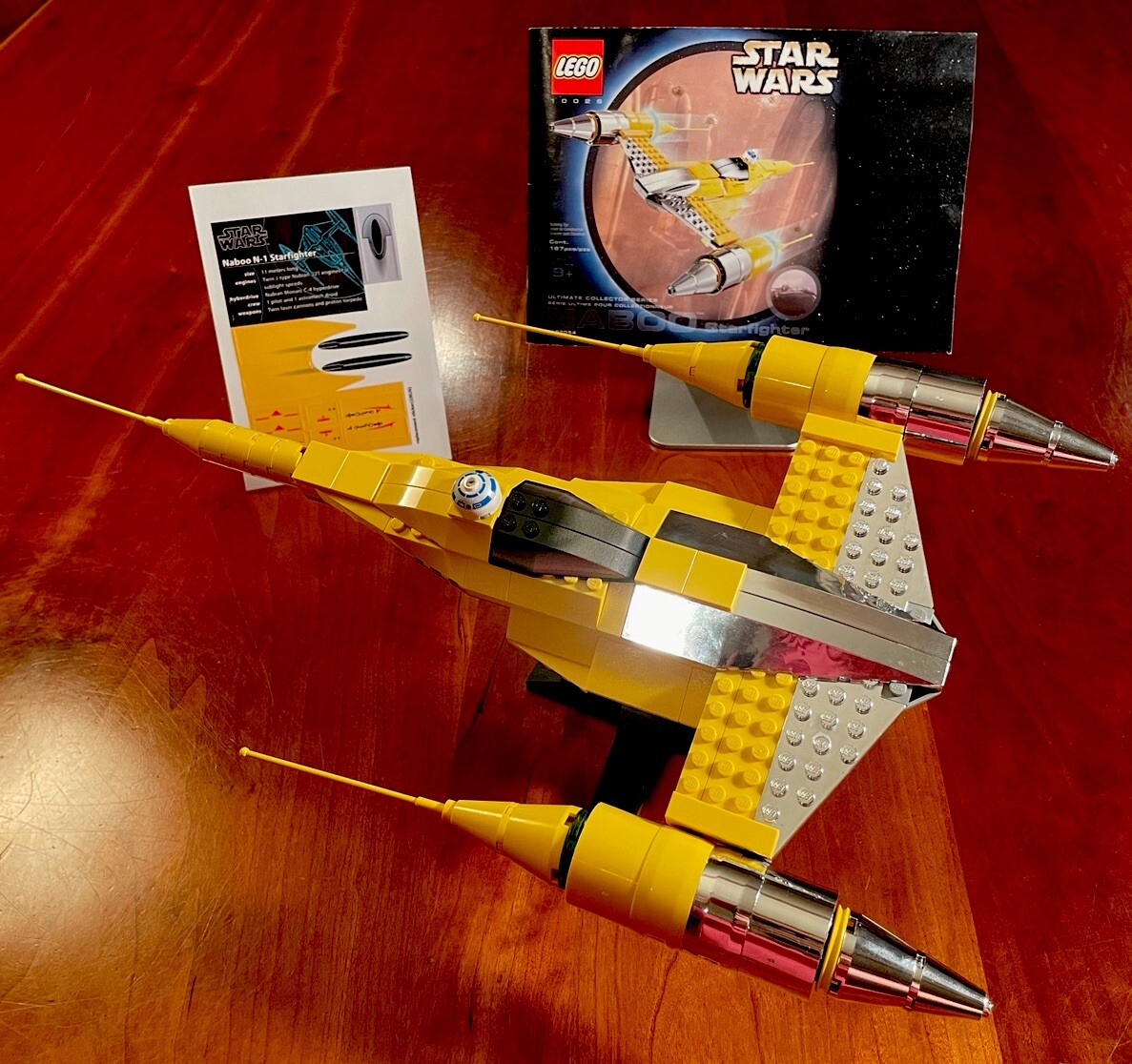 Lego 10026 Star Wars Naboo Starfighter 100% Complete 9/10 Condition! w ...