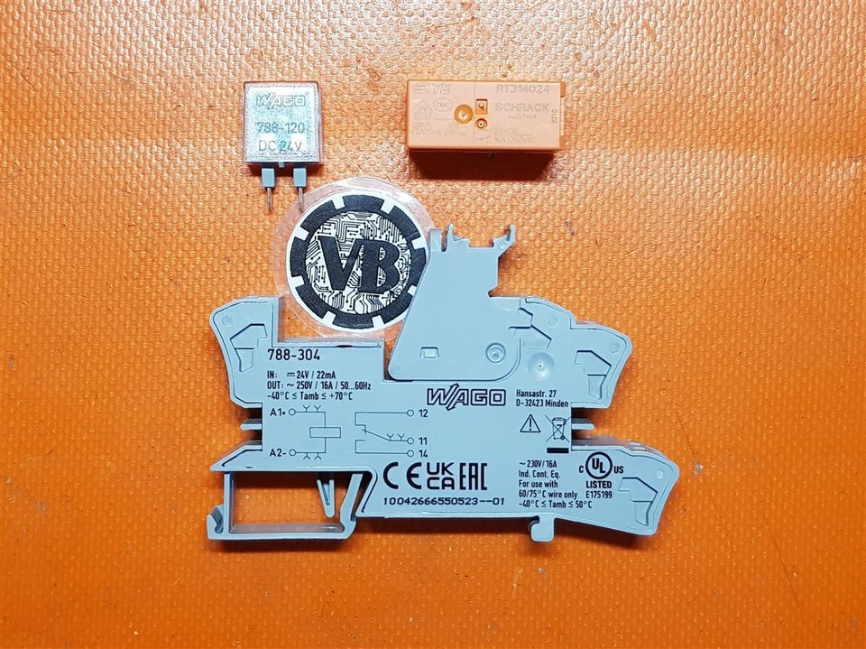 Wago 788-304 / 788-120 / Schrack RT314024 / Relaismodul ...