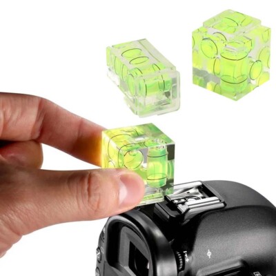 3 Axis 2 Axis Bubble Spirit Level Camera Flash Hot Shoe For Canon/Nikon ...