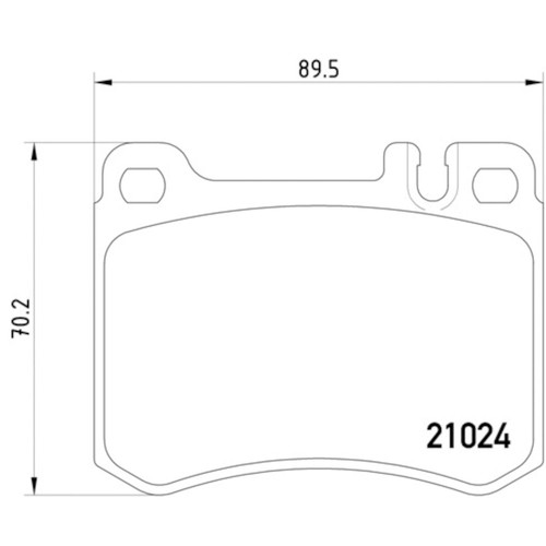 Hella Pagid 355007611 Disc Brake Pad Set For 86-89 Mercedes-Benz 560SL ...
