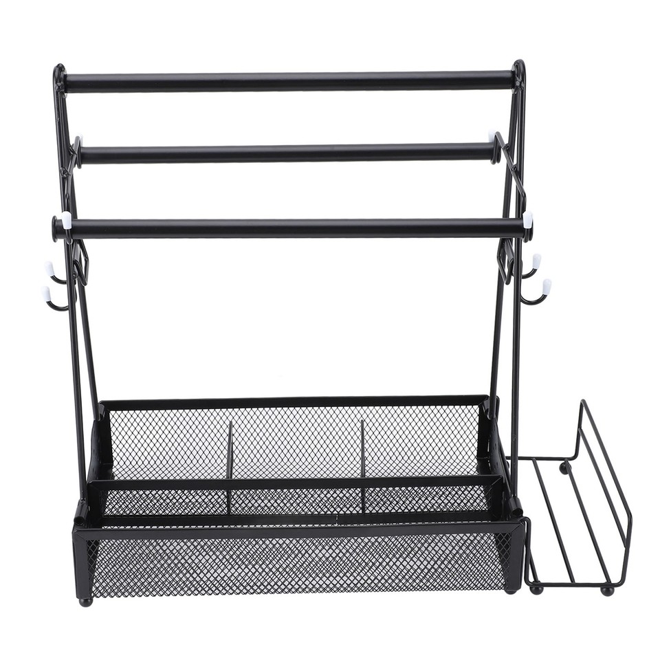 Bbq Condiment Holder With Paper Towel And Napkin Holder Metal Mesh ...