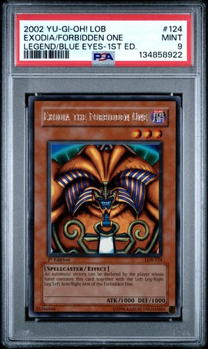 2002 YU-GI-OH! LOB 1ST EDITION #124 EXODIA THE FORBIDDEN ONE PSA 9 | eBay