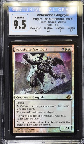 VOIDSTONE GARGOYLE Planar Chaos Foil Rare CGC 9.5 Gem Mint MTG ...