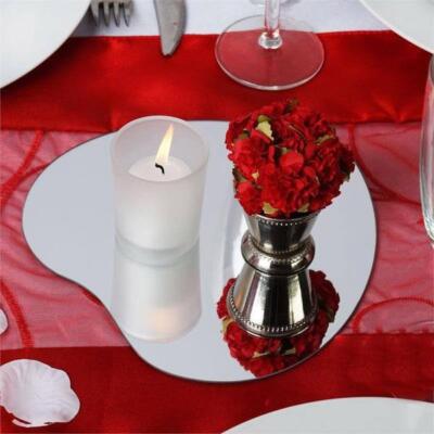 6 pcs 10" Heart MIRRORS Wedding Party Reception CENTERPIECES Wholesale ...