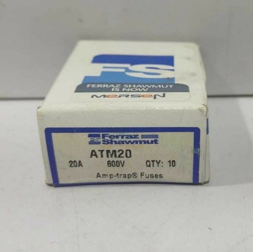Mersen Ferraz Shawmut ATM20 Amp-trap Fuse 20A 600V / 10-PCs | eBay