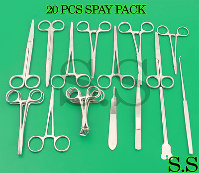 20 PCS. SPAY PACK KIT Surgical Veterinary Instrument OR DS-1092 | eBay