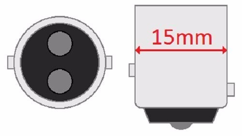 10x 1034 24v BAY15D Clear Bulb DUAL ELEMENT TAIL Turn Signal BRAKE ...