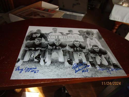 Baltimore Colts Signed Photo Doug Eggers Cotton Davidson Henry Moore ...