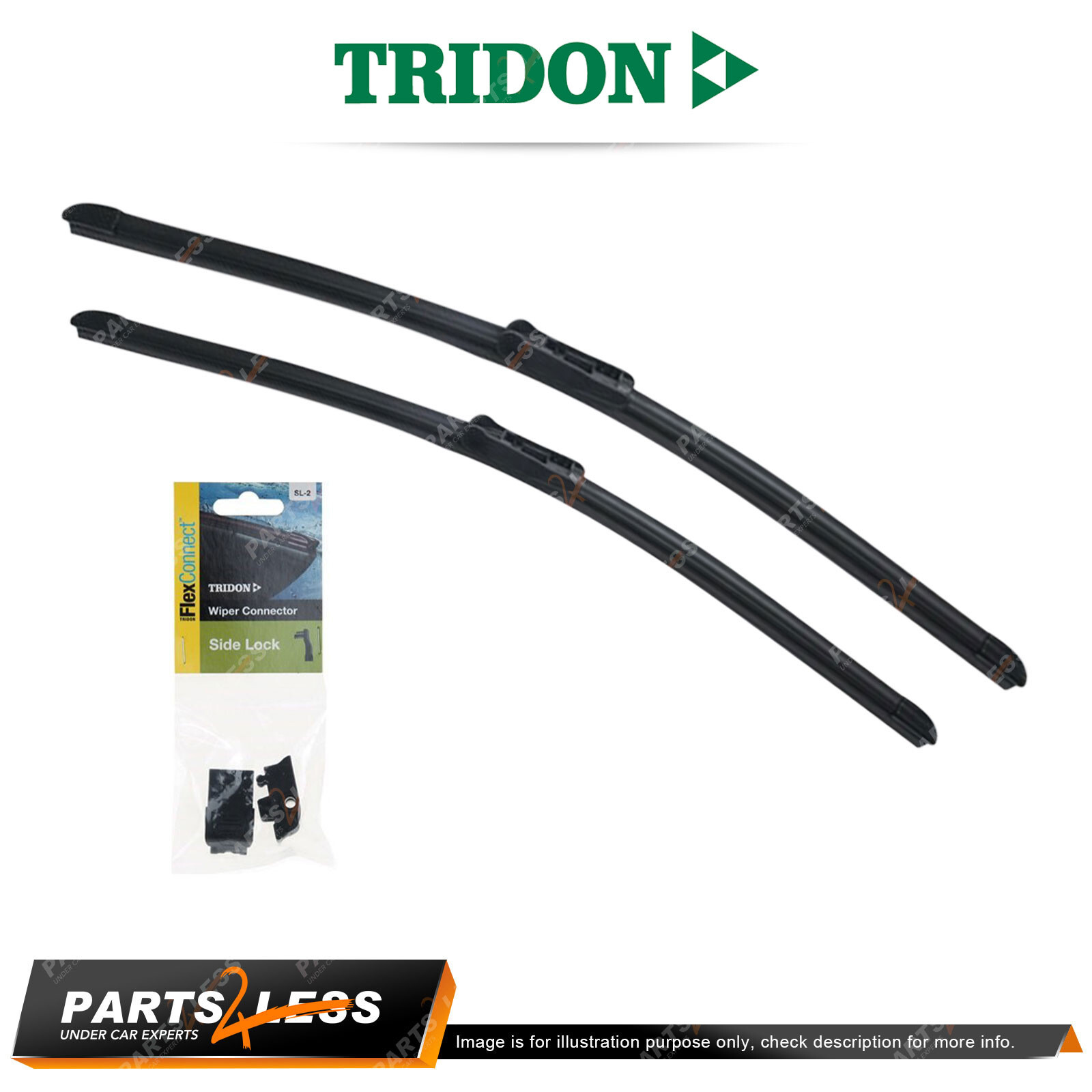 Tridon FlexConnect Windscreen Wiper Blade & Connector Set - Length ...